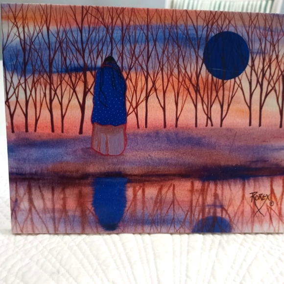 Assist. League of Tucson | Art | A Blue Reflection Art Tile Indian ...